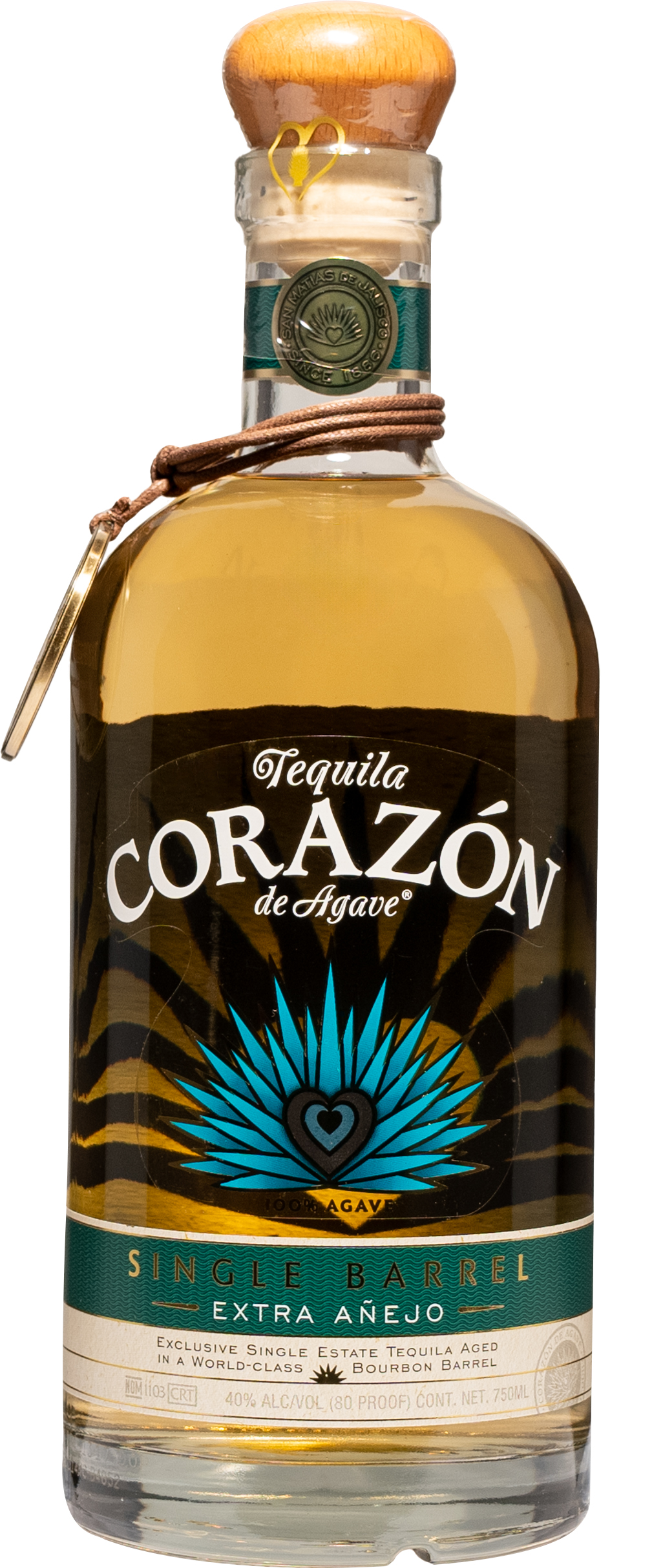 Corazon Reposado Tequila Single Barrel BW-158 Binny's Handpicked | 750 ml Bottle