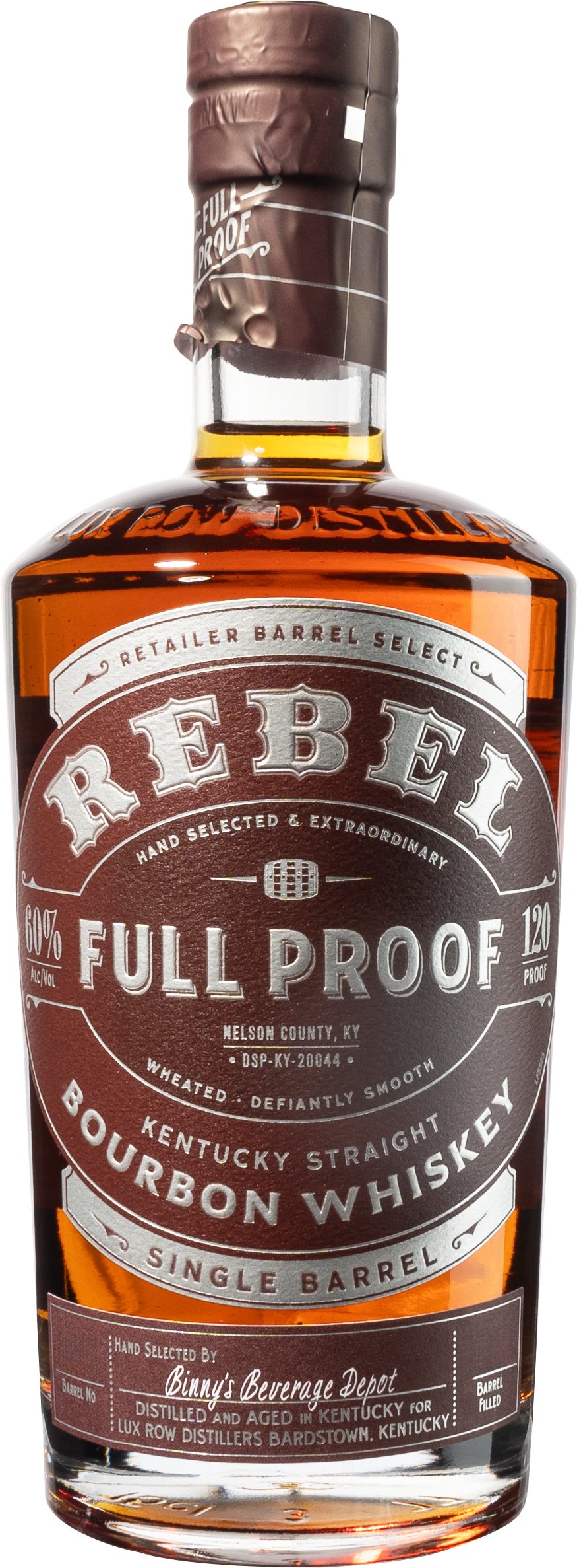 Rebel Distiller's Collection 120 Proof Wheated Bourbon Single Barrel ...
