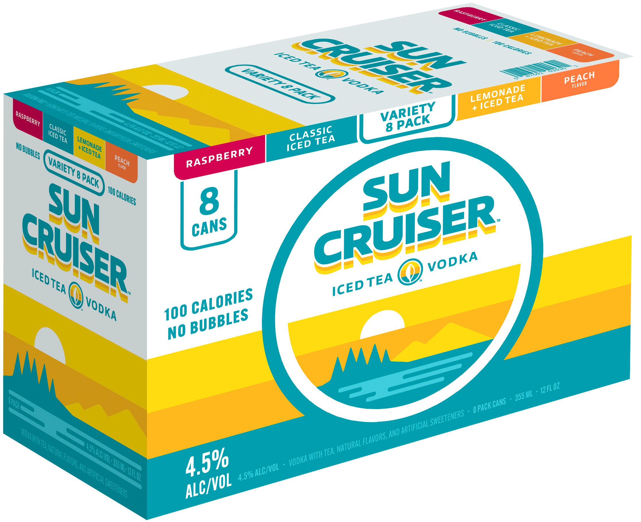 Sun Cruiser Classic Iced Tea 4 Pack Cans | 4 pack of 12 oz Can