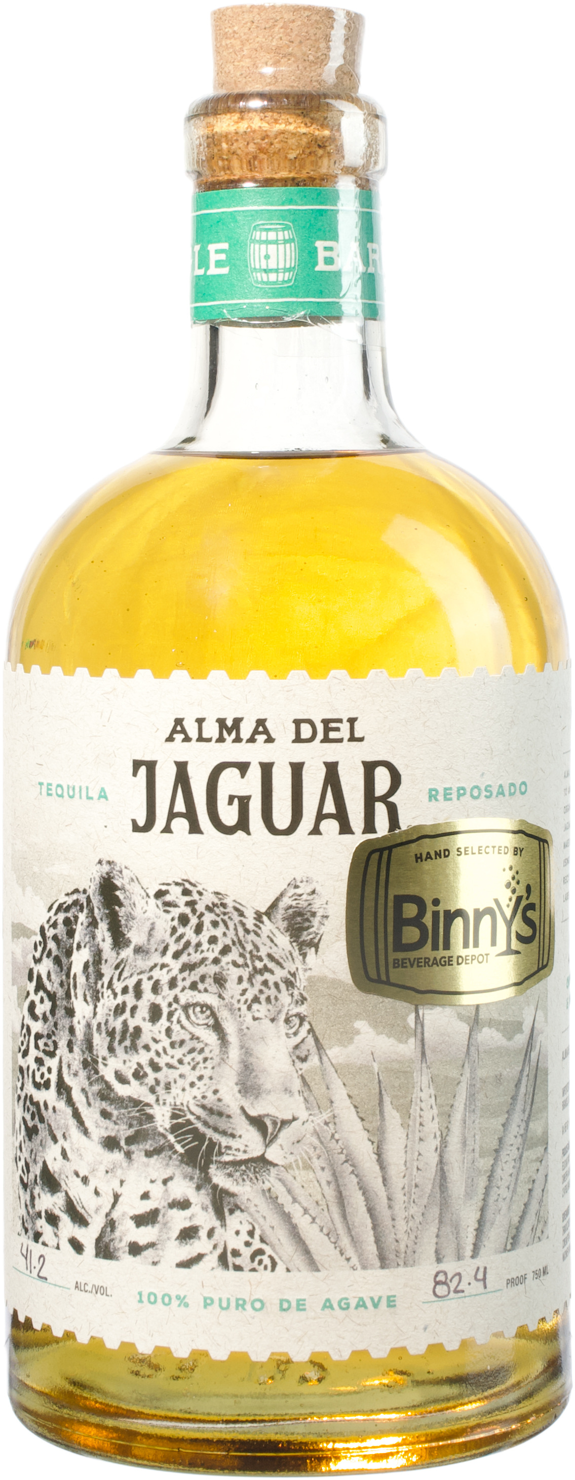 Alma Del Jaguar Reposado 9 Months ex Chardonnay Barrel # F0108 Binny's ...