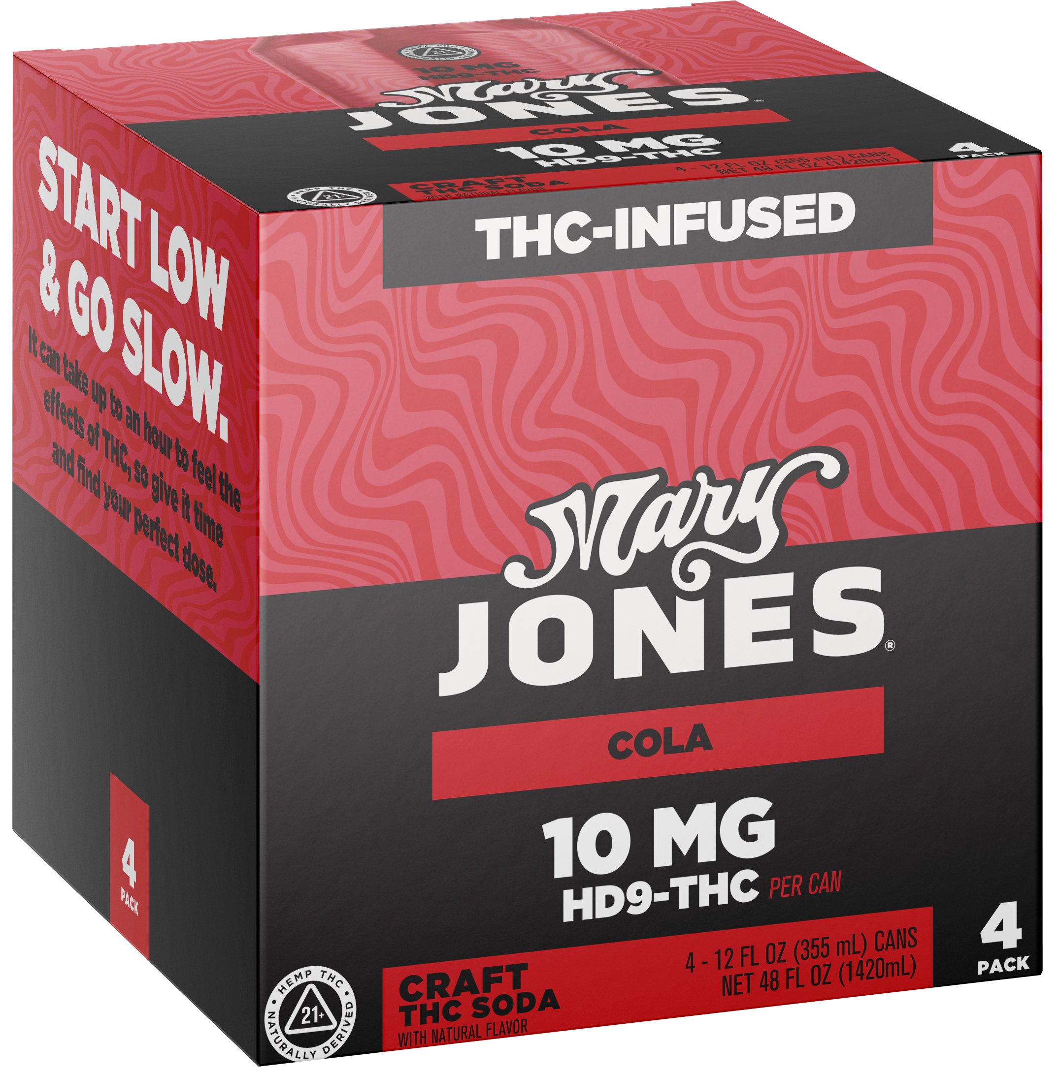 Mary Jones THC Berry Lemonade 10MG | 4 pack of 12 oz Can