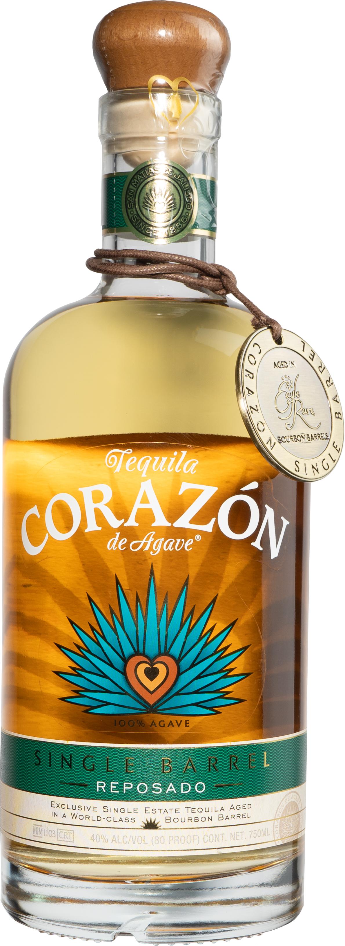 Corazon Extra Anejo Tequila 44 Month Single Barrel # BT L18 B251 Binny ...