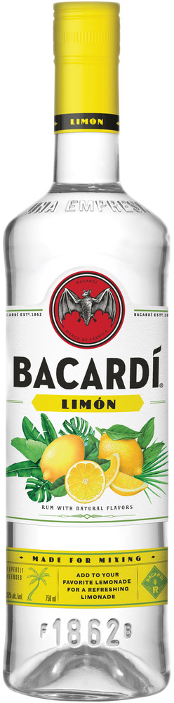 Bacardi Limon Citrus Rum | 750 ml Bottle