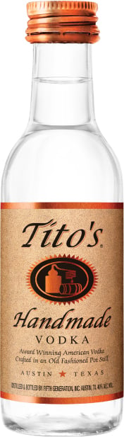 Tito's Handmade Vodka 4 Pack Bottles | 4 pack of 50 ml Bottle