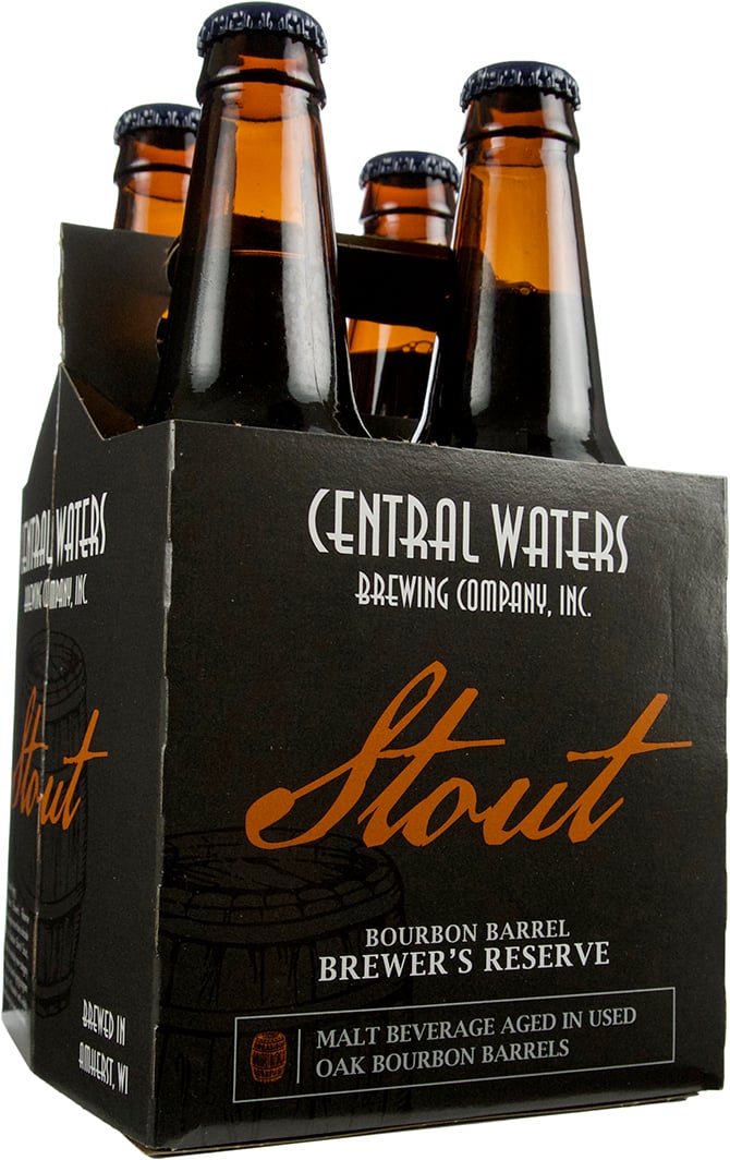 Central Waters Bourbon Barrel Scotch Ale | 4 pack of 12 oz Bottle