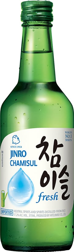 Jinro Chamisul Soju Fresh 16.9% | 375 ml Bottle