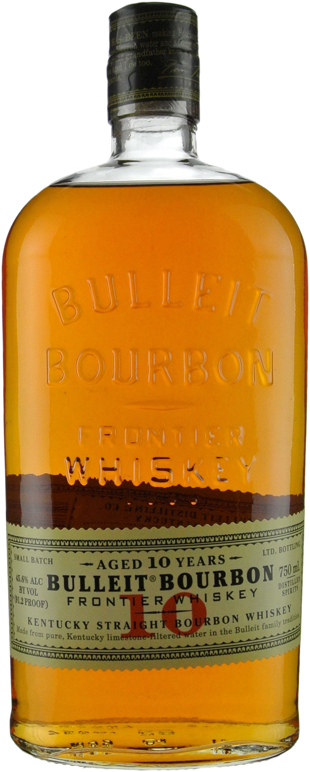 Bulleit 10 year old Bourbon | 750 ml Bottle
