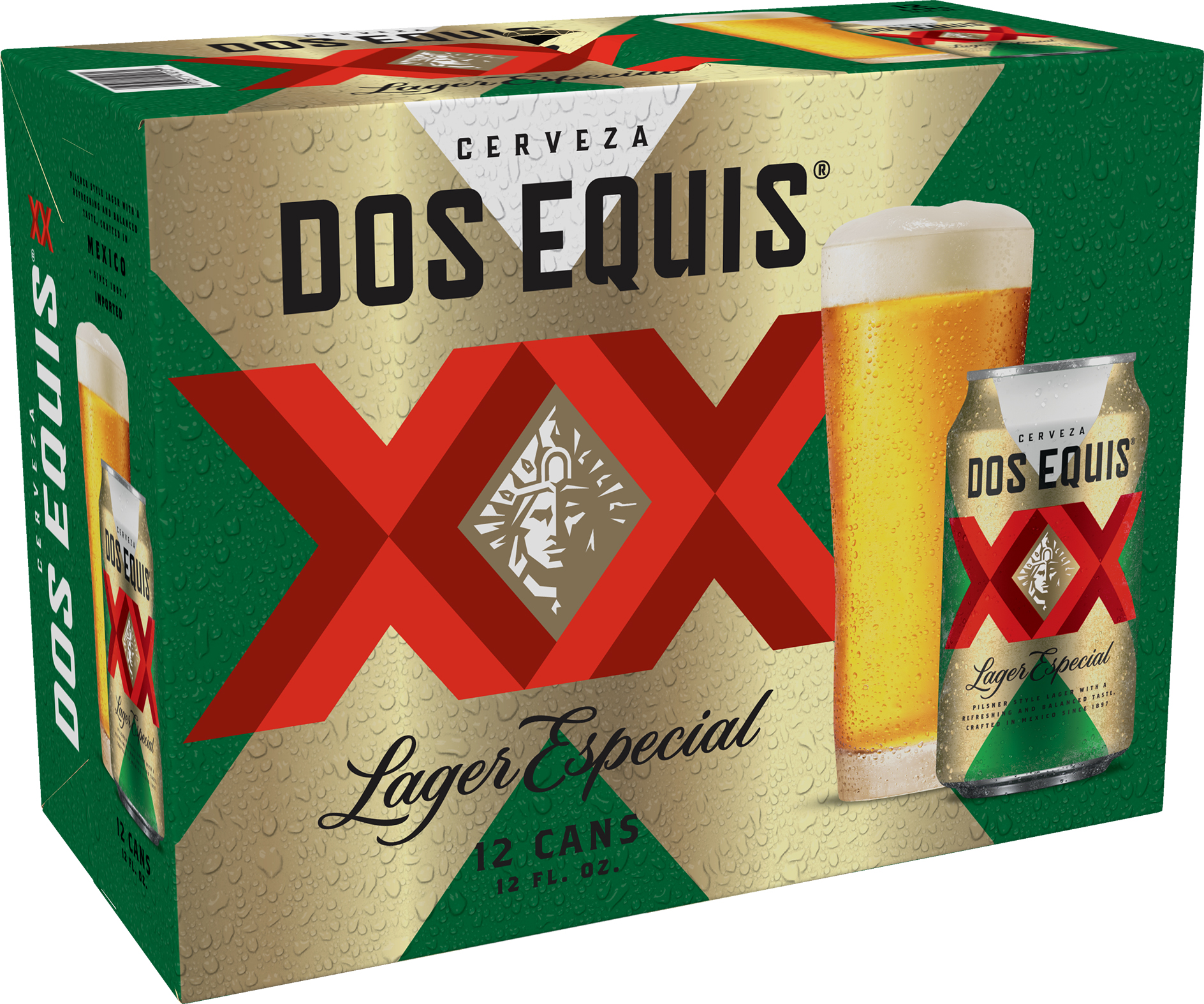 Dos Equis Lager | 12 pack of 12 oz Bottle