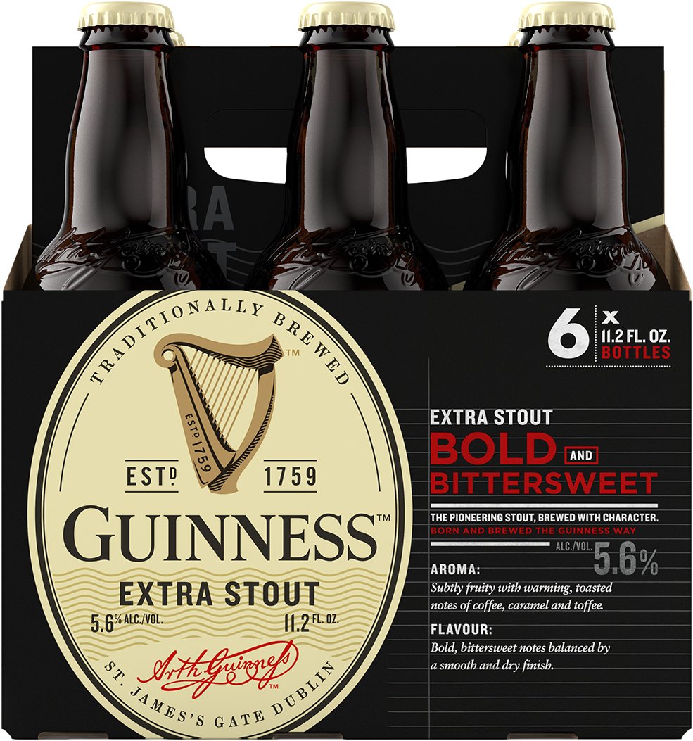 Guinness Extra Stout | 12 pack of 11.2 oz Bottle
