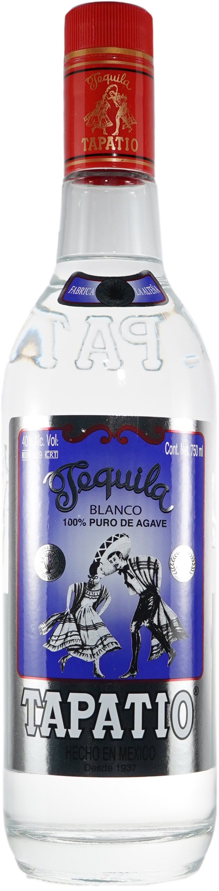 Tapatio 80 Proof Blanco Tequila | 750 ml Bottle