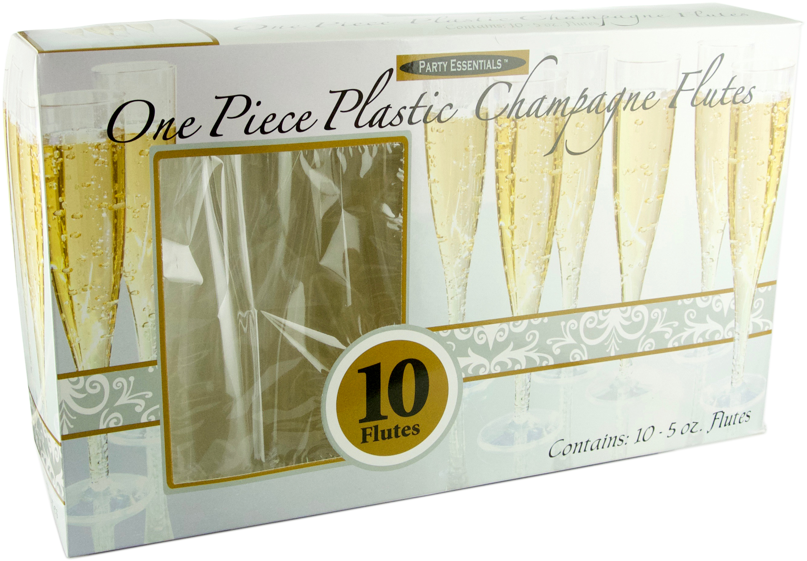 Plastic Champagne Flutes Boxed 10 Count | UNIT