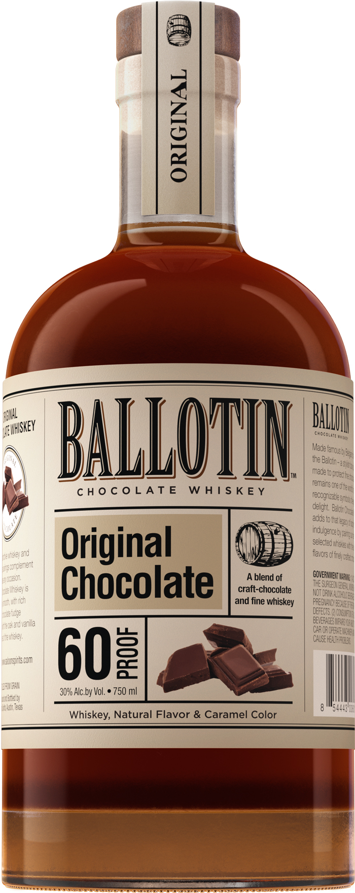 Ballotin Original Chocolate Flavored Bourbon | 750 ml Bottle