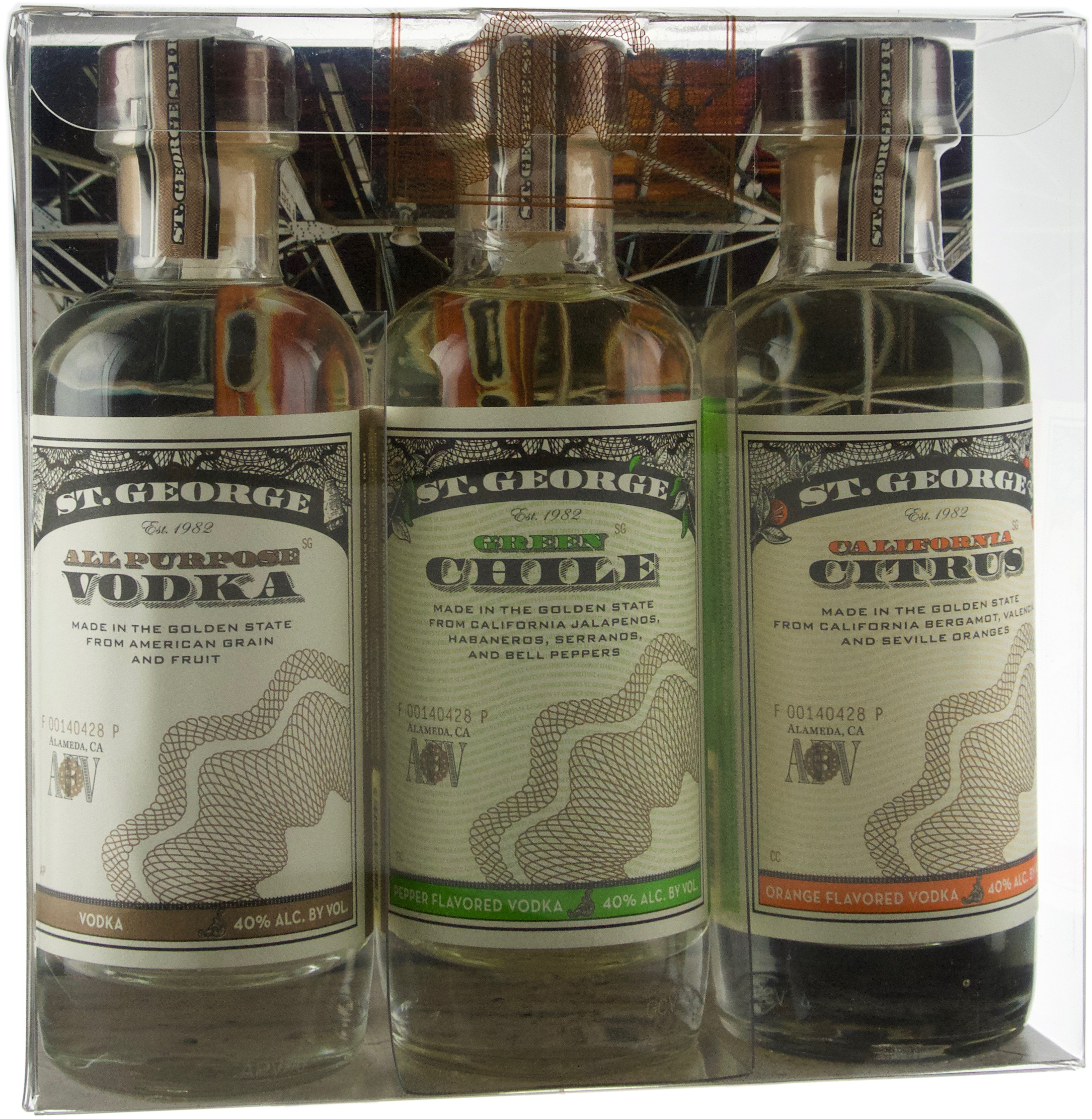 St. George Vodka Gift Pack 3 x 200ml | 3 pack of 200 ml Bottle