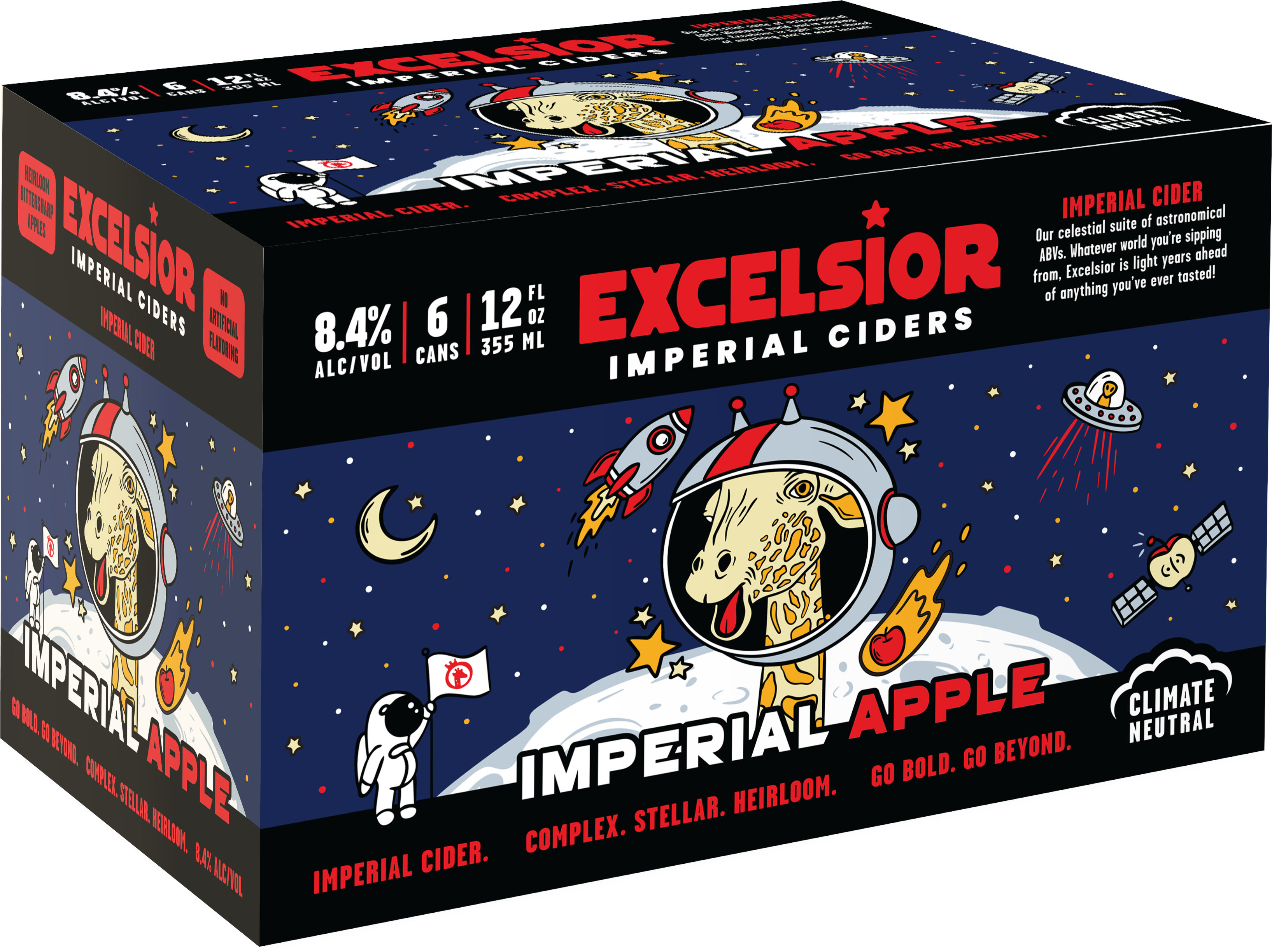 Schilling Excelsior Imperial Apple | 6 pack of 12 oz Can